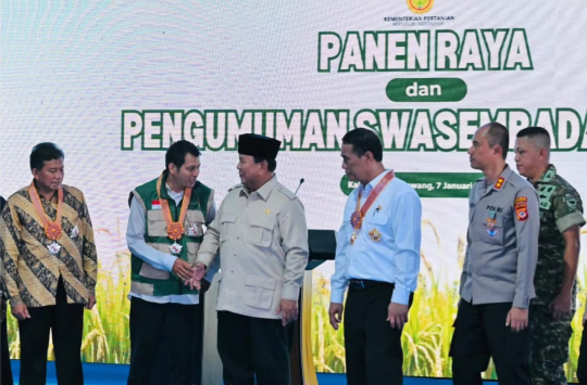 Presiden Prabowo Umumkan Indonesia Swasembada Pangan 2025 saat...