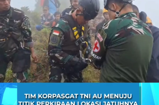 TNI AU Temukan Lokasi Jatuhnya Pesawat ATR 42-500 di Gunung...